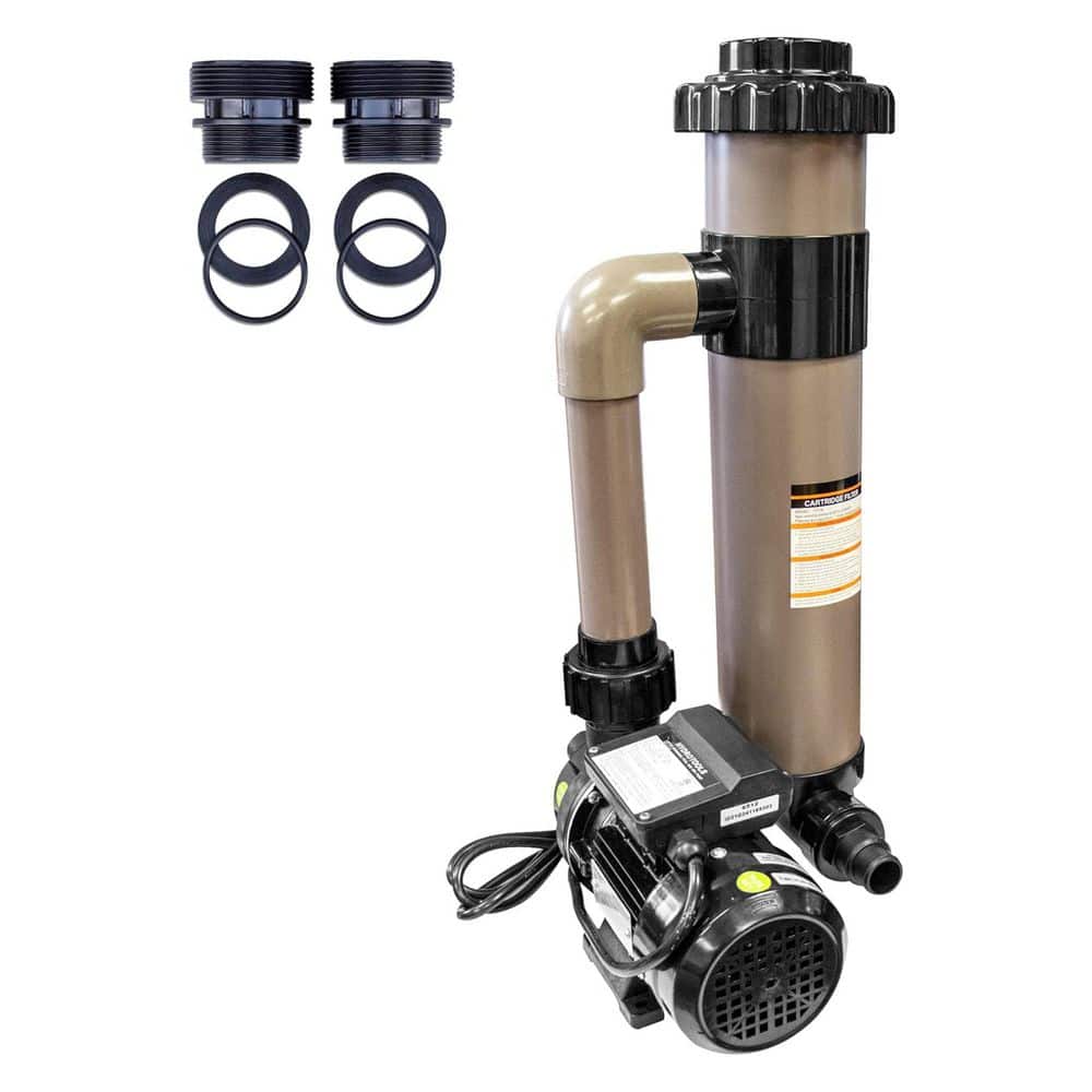 Swimline Hydrotools 70026 HCK Cartridge Pool Filter Complete System ...