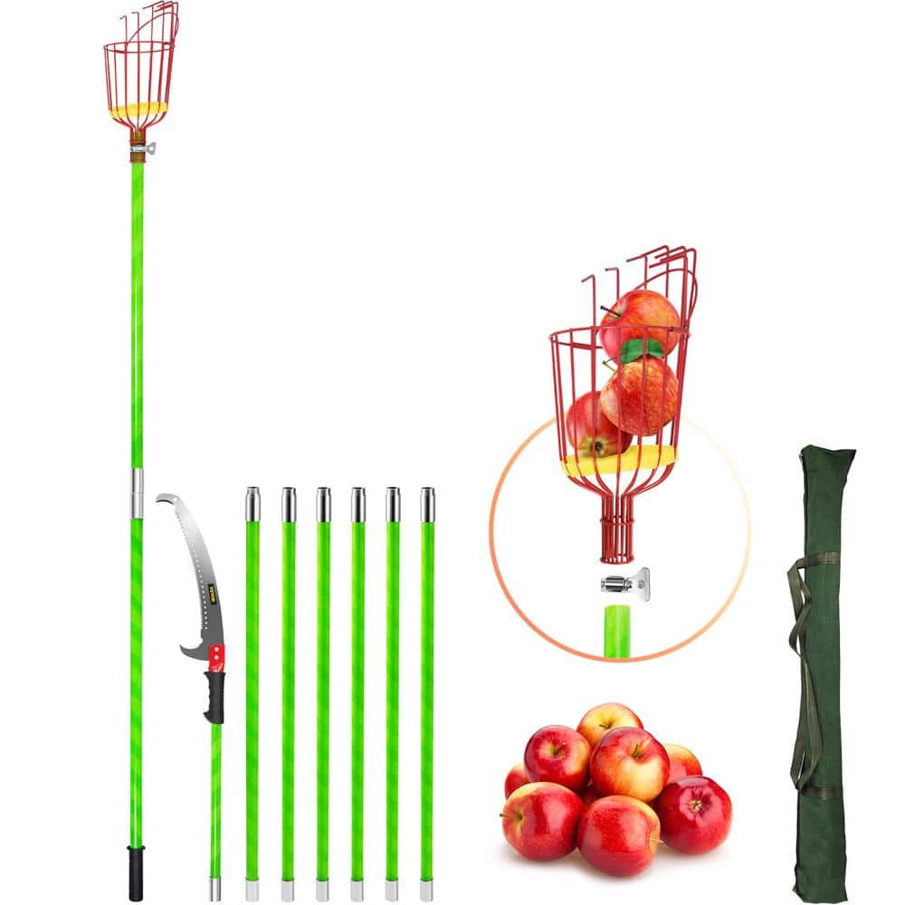 VEVOR 26 ft. Pole Saw with Head Bracket Height Adjustable Telescoping ...