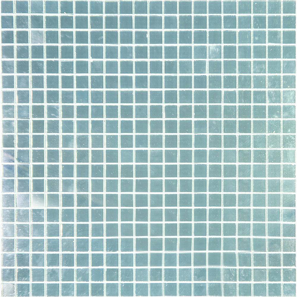 Apollo Tile Altin 4 in. x 6 in. Glossy Silver Glass Mosaic Uniform ...