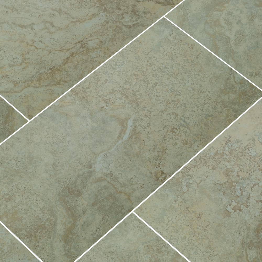 MSI Toscana Beige 12 in. x 24 in. Matte Porcelain Travertine Look Floor ...