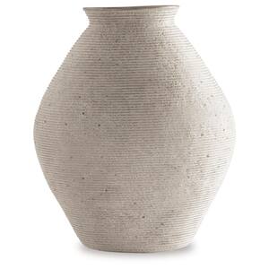 Signature DESIGN BY ASHLEY Hannela 17 in. Ivory Resin Urn Decorative ...