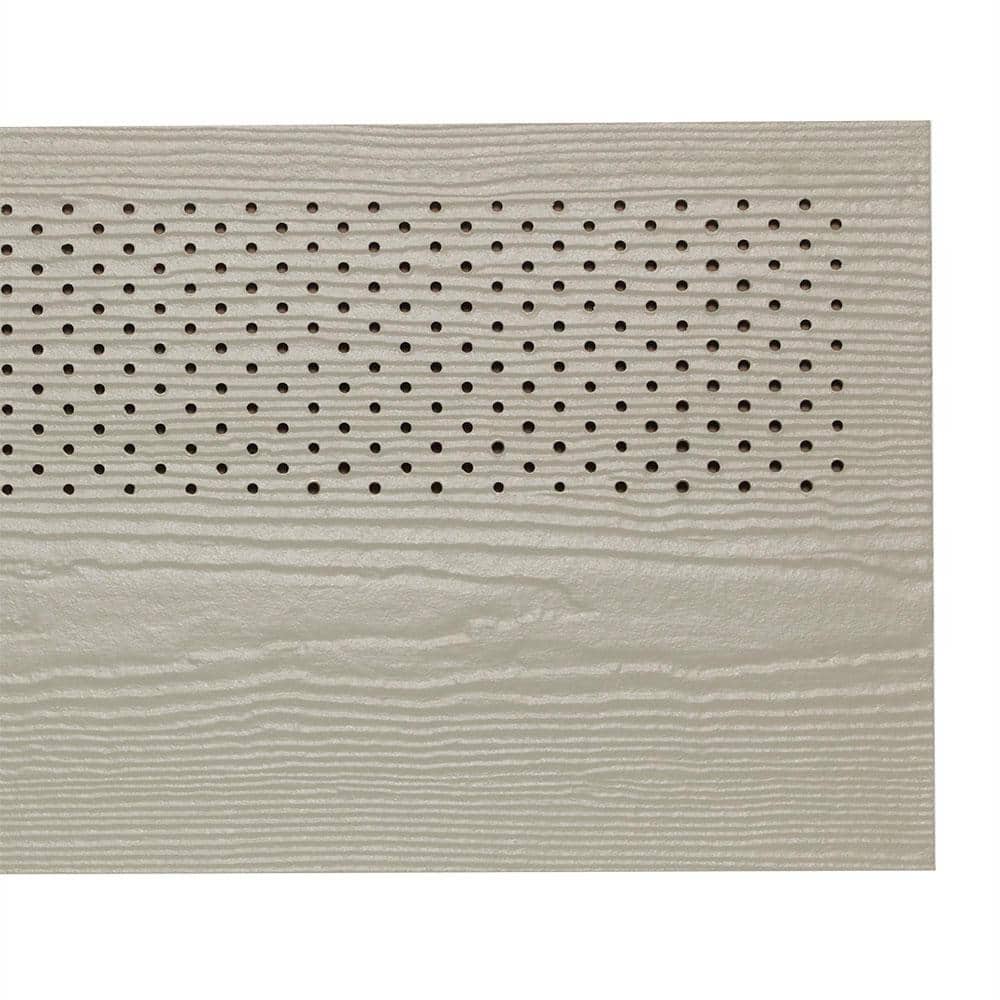 Hardie Soffit HZ10 12 in. x 144 in. Primed Fiber Cement Vented Smooth ...