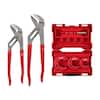 Milwaukee 10 in. and 12 in. Smooth Jaw Pliers Set with Close Quarters ...