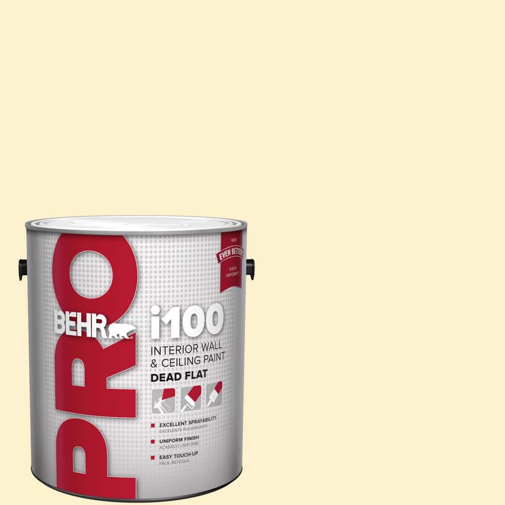 BEHR PRO 1 gal. #370A-1 Moon Mist Dead Flat Interior Paint PR10501 ...