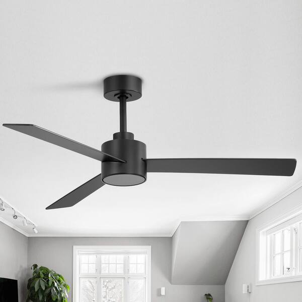 Airsurfer Elroy 52-In Modern Indoor Black No-Light Ceiling Fan with 3 ...