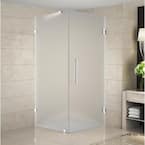 Aston Aquadica GS 30 in. x 72 in. Frameless Square Shower Enclosure in Stainless Steel with ...