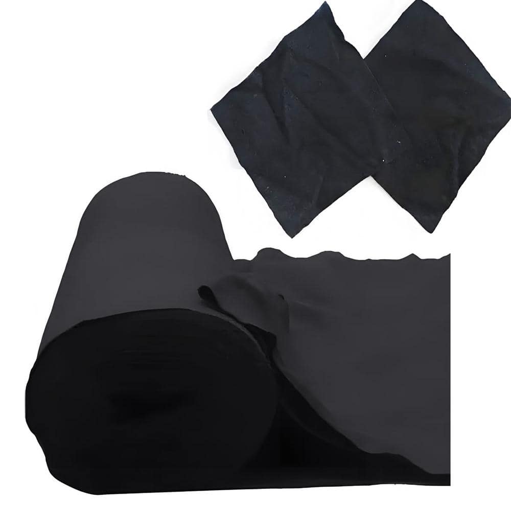 Agfabric 6 ft. x 150 ft. Black Non Woven Geotextile Weed Barrier ...