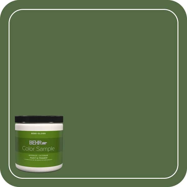 BEHR PREMIUM PLUS 8 oz. #430D-7 Pacific Pine Semi-Gloss Interior ...