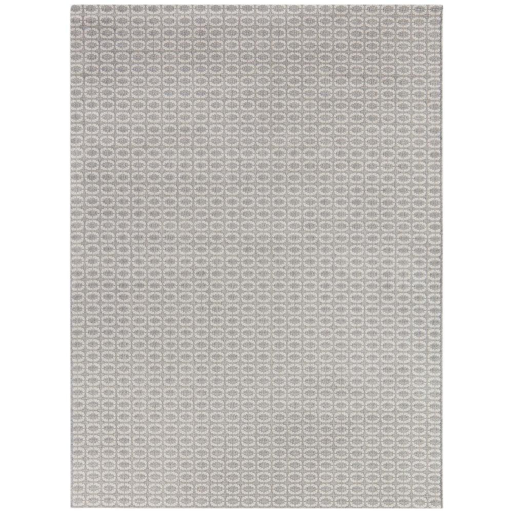 BALTA Leopold Grey 7 ft. 10 in. x 10 ft. Geometric Indoor/Outdoor Area ...