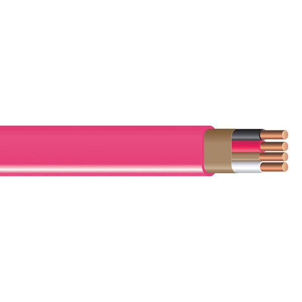 Southwire 100 Ft 10 3 Solid Romex SIMpull CU NM B W G Wire Pink Coil