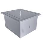 Sunstone 14 in. x 12 in. 304 Stainless Steel Over/Under Single Basin ...