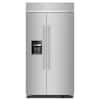 KitchenAid 42 in. 25.1 cu. ft. Countertop Depth Side-by-Side ...