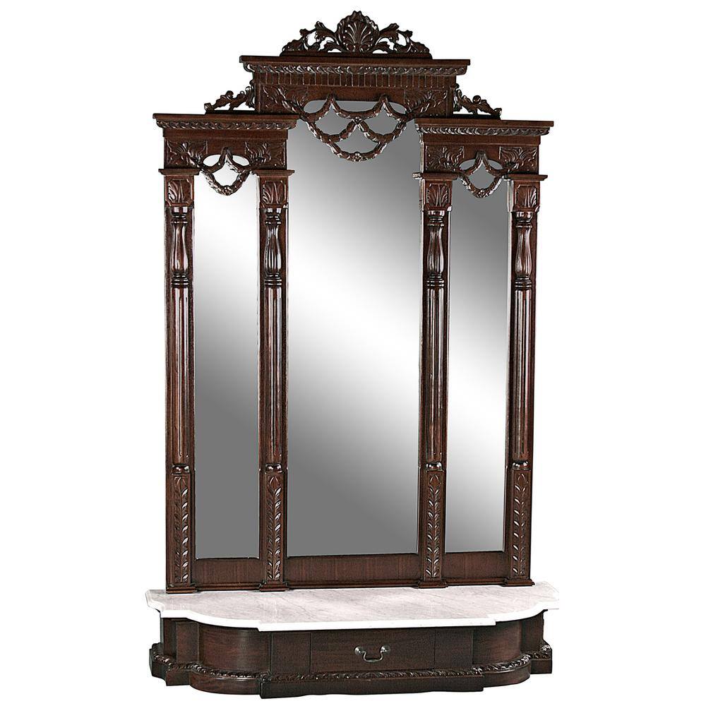 Design Toscano Downey Brown Street Hall Stand AF7056 - The Home Depot