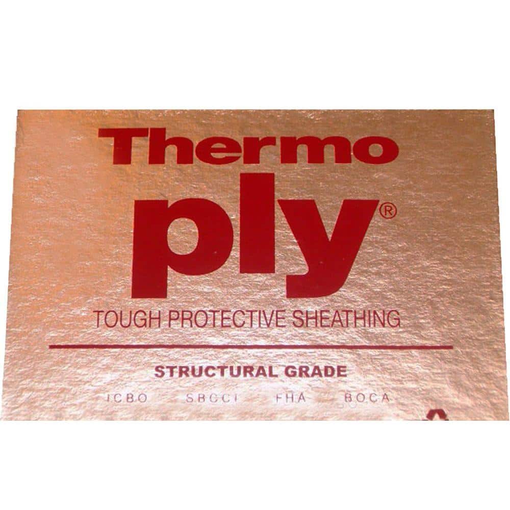 0.115 in. x 4 ft. x 8 ft. Red Thermo-Ply Poly Structural Sheathing ...