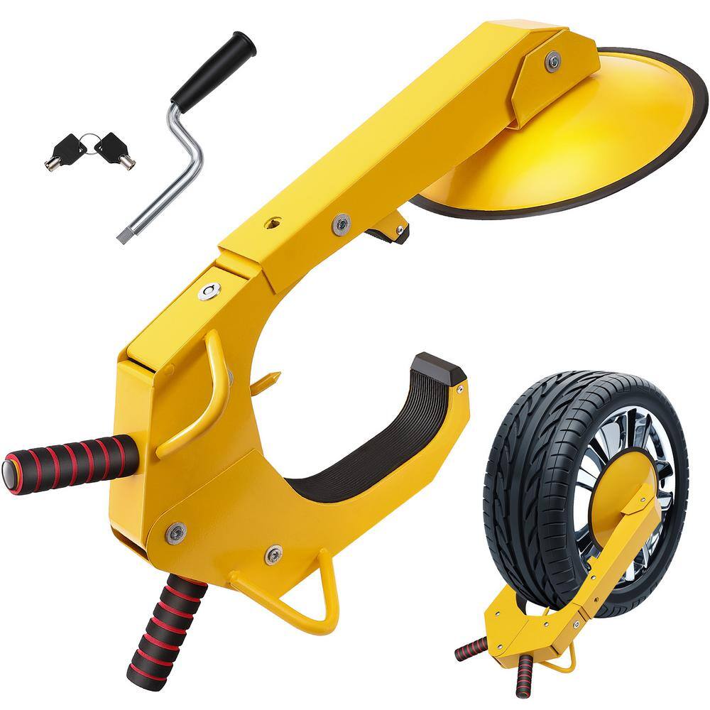 Wheel Lock Clamp 1 Pack Trailer Wheel Lock Heavy Duty Anti Theft Tire Lock Adjustable Tire Boot Locks for Cars SUVs