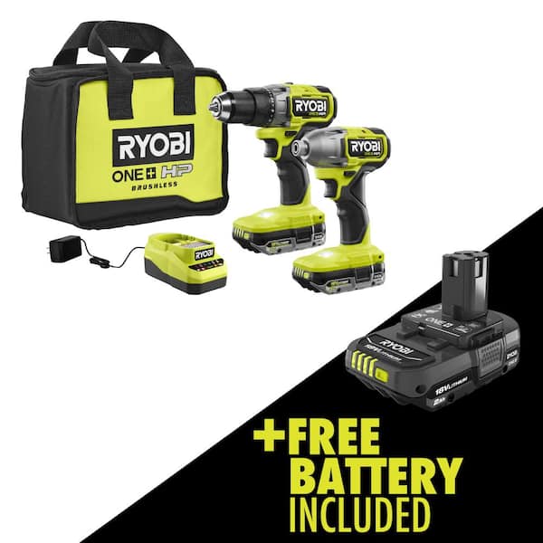Reviews for RYOBI ONE+ HP 18V Brushless Cordless 2-Tool Combo Kit w/(2 ...