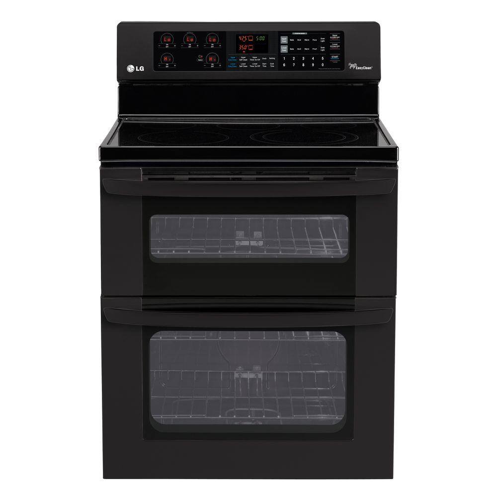 LG 6.7 cu. ft. Double Oven Electric Range with Self-Cleaning Oven in ...