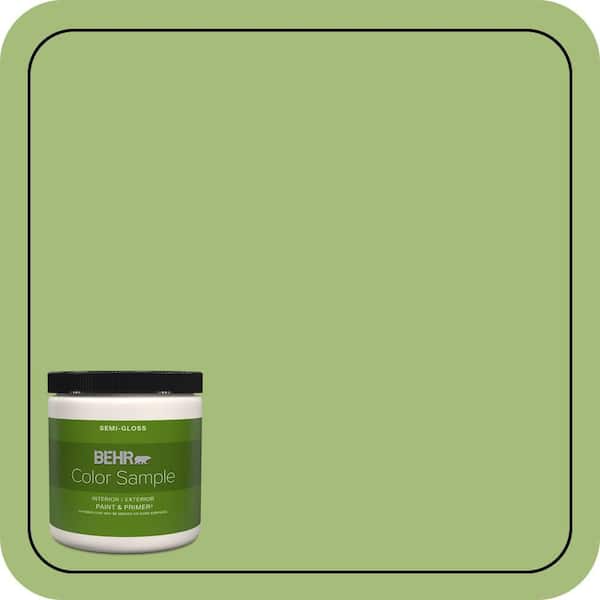 BEHR PREMIUM PLUS 8 oz. #P370-5 Lazy Caterpillar Semi-Gloss Interior ...