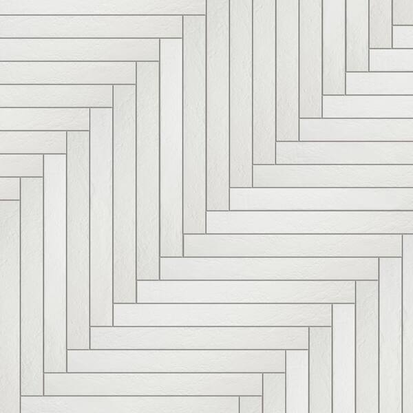 Merola Tile Sedona White 1-7/8 in. x 17-3/4 in. Porcelain Floor and ...