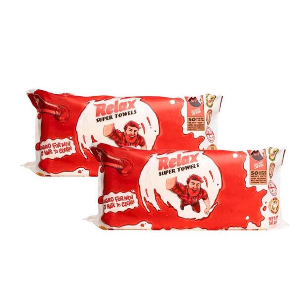 JEALOUS DEVIL 50-Ct Relax Super Towels - XL Grease Destroying Multi ...