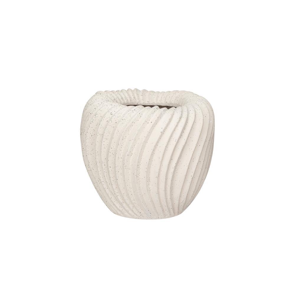 Storied Home 8.5 in. W x 7.5 in. H Speckled Sand Finish Stoneware ...