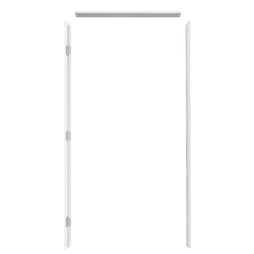 ARK DESIGN 36 in. x 80 in. Primed Wood Knock Down Door Frame 3-Piece+ ...