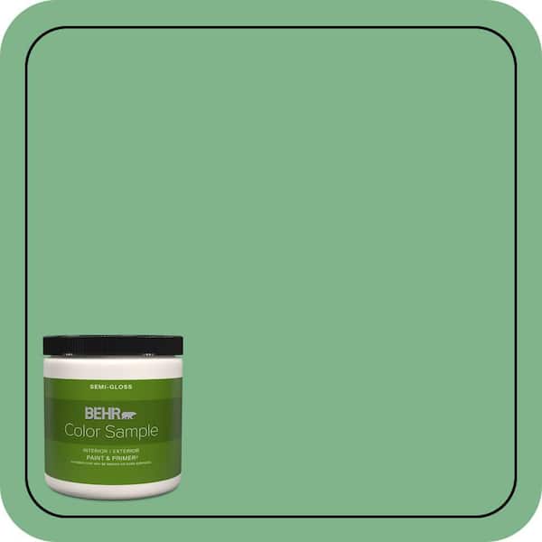 BEHR PREMIUM PLUS 8 oz. #460D-5 Tree Fern Semi-Gloss Interior/Exterior ...