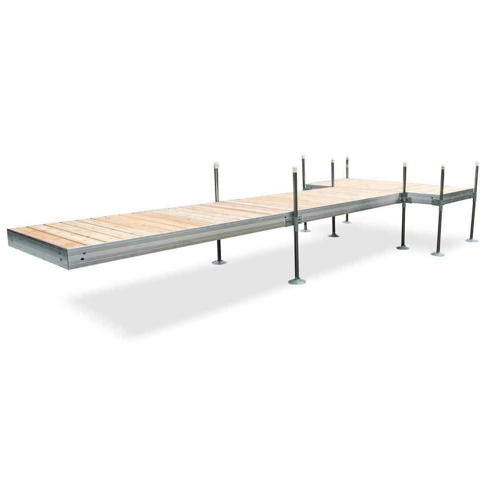 Tommy Docks 20 ft. T-Style Aluminum Frame with Cedar Decking Complete ...