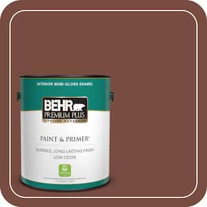 BEHR ULTRA 1 qt. #S170-7 Dark Cherry Mocha Extra Durable Satin Enamel ...
