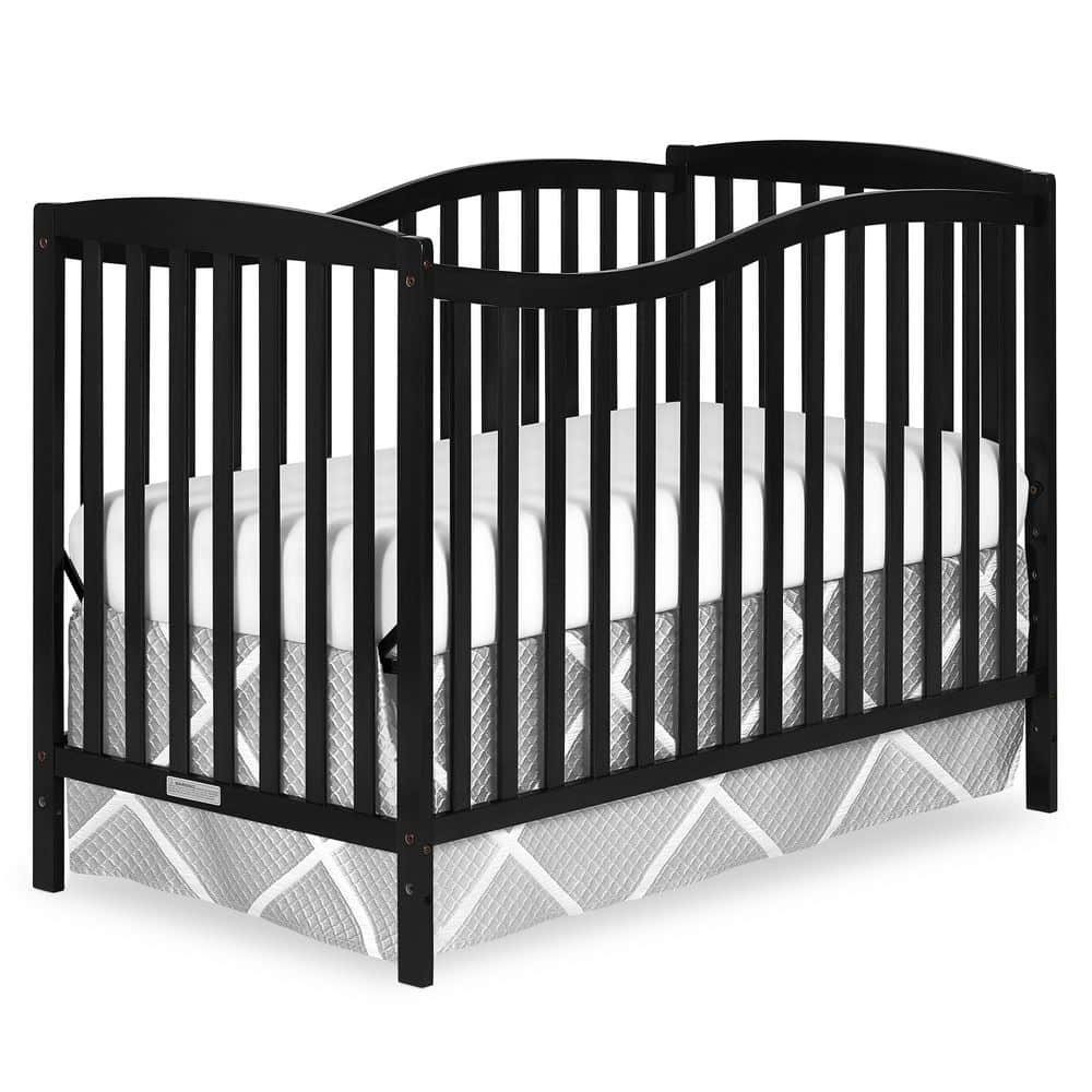 Dream On Me Chelsea 5-in-1 Black Convertible Crib 680-K - The Home Depot