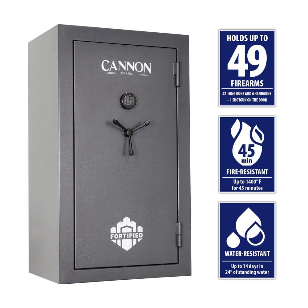 Cannon Fortified 49-Gun (42+6) 60 Minutes Fire Rated Gun Safe FD5934 ...