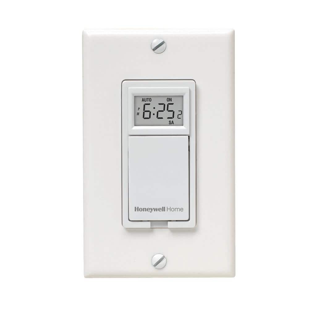 Honeywell Home 120-Volt 7-Day Programmable Indoor Light Switch Timer ...