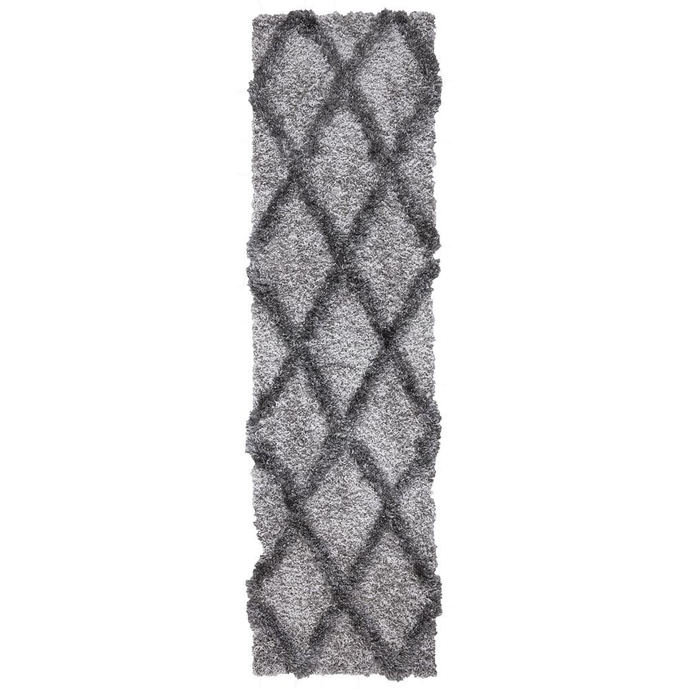 Reviews for StyleWell Trellis Valencia Gray 2 ft. x 7 ft. Rectangle ...