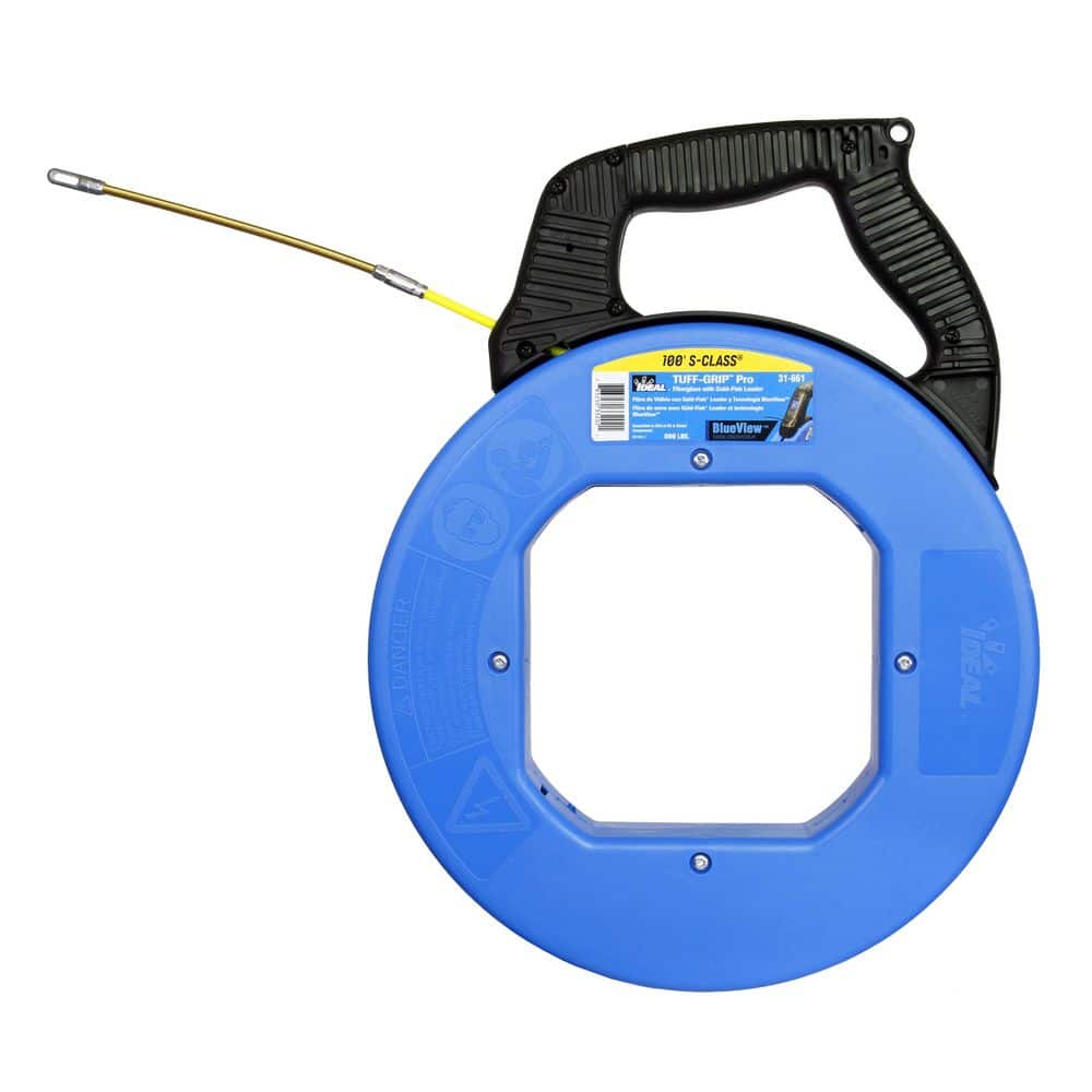 IDEAL 100 ft. S-Class BlueView Digital Display Fish Tape with Leader 31-661 - The Home Depot