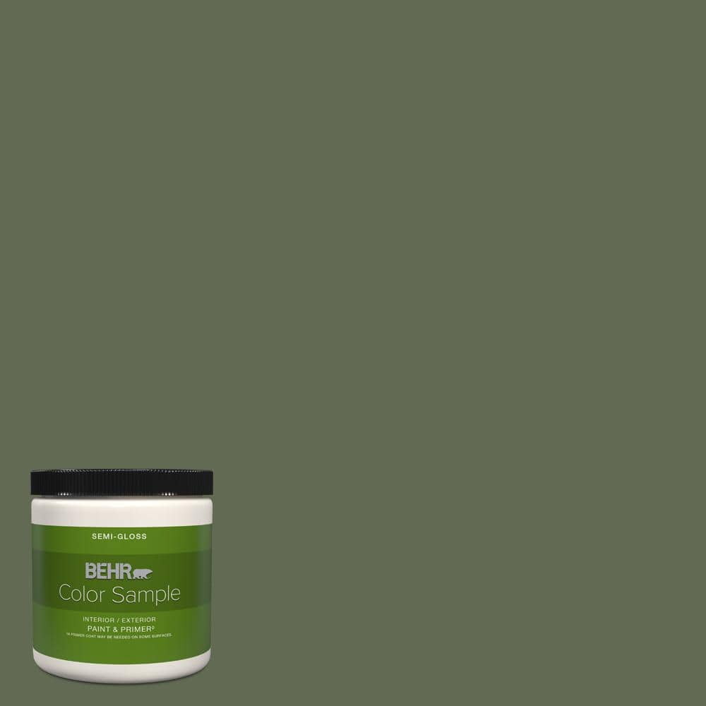 BEHR PREMIUM PLUS 8 oz. #ICC-87 Rosemary Sprig Semi-Gloss Interior ...