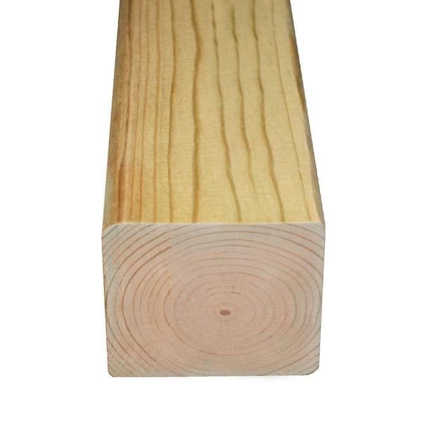 6 in. x 6 in. x 8 ft. Rough Sawn Pine Timber 361419 - The Home Depot