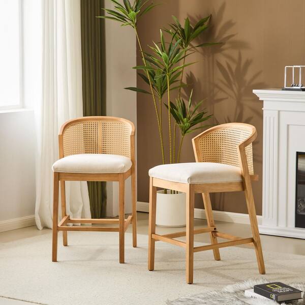 Harper & Bright Designs 36.25 in. H Natural Finish Solid Wood Frame ...