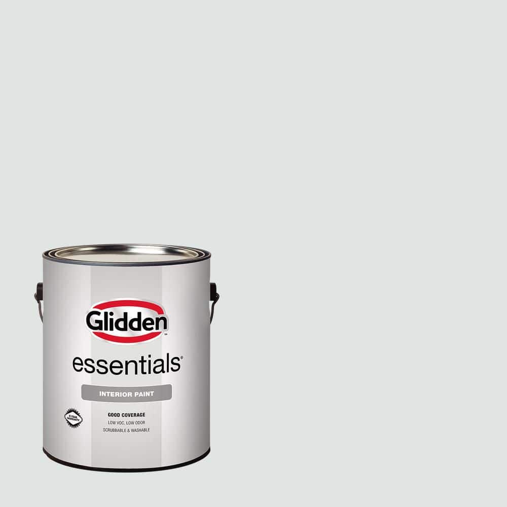 Glidden Essentials 1 gal. PPG1036-1 Gray Glimpse Semi-Gloss Interior ...