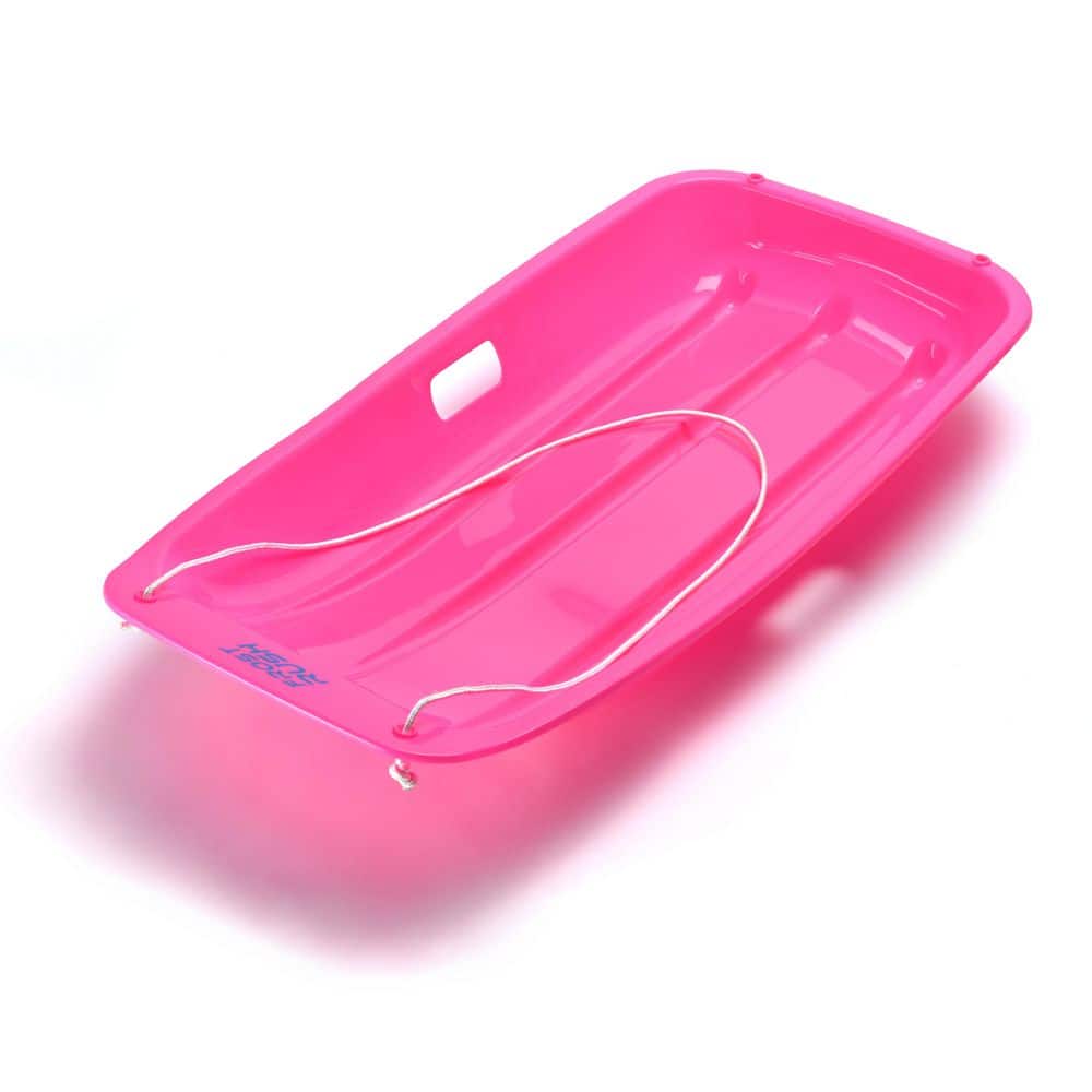 FROSTRUSH Machrus Snow Sled, Large Plastic Toboggan Sled for Winter ...