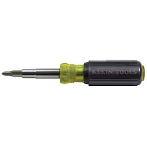 Klein Tools Stubby Multi-Bit Screwdriver/Nut Driver- Cushion Grip ...