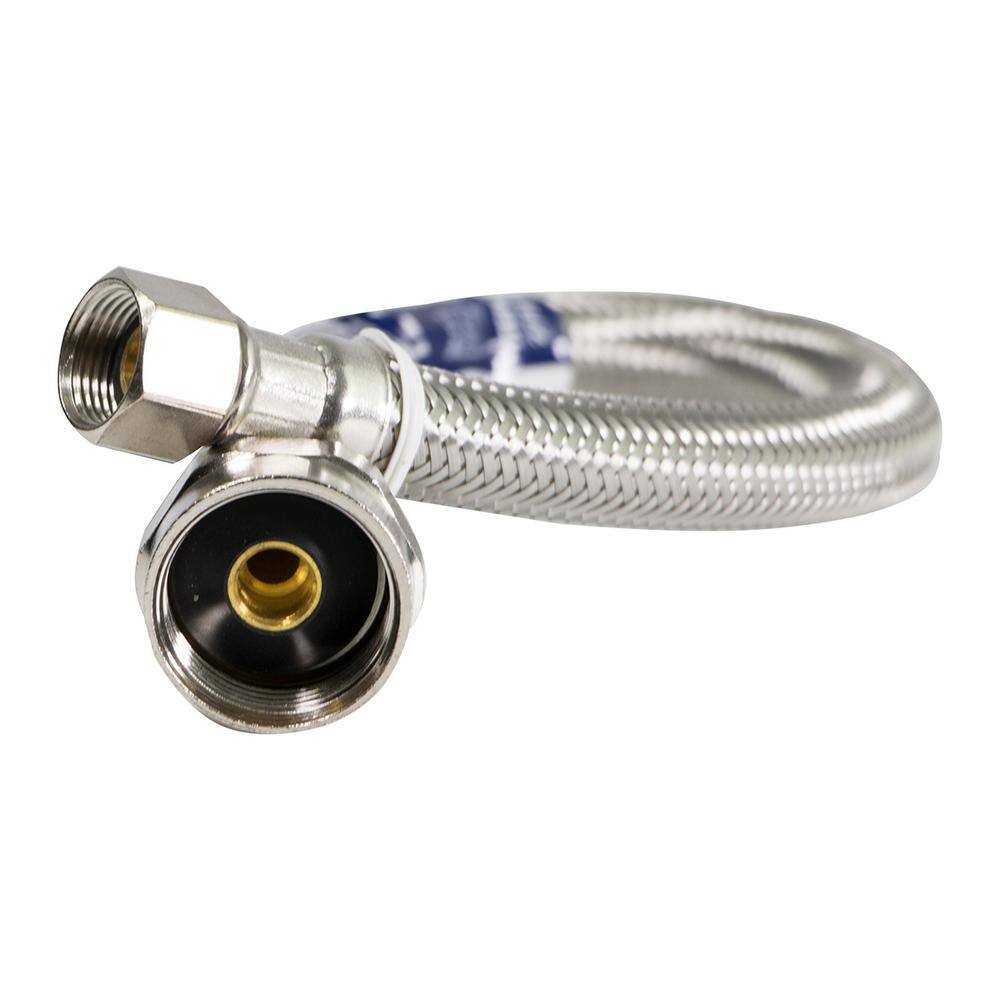 PLUMBFLEX Toilet Connector Water Line 3/8 in. x 7/8 in. Female ...