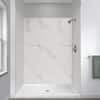 CRAFT + MAIN Jetcoat 34 in. x 48 in. x 78 in. Shower Kit in Carrara ...