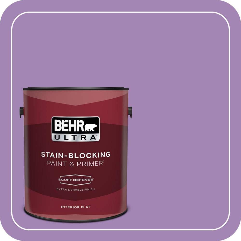 BEHR ULTRA 1 gal. #660B-6 Daylight Lilac Extra Durable Flat Interior ...