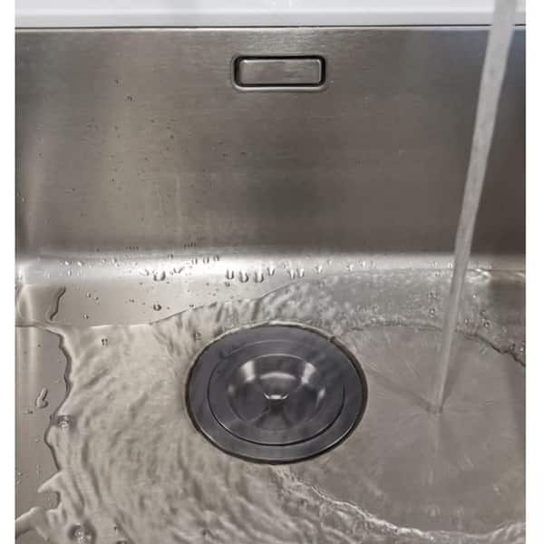 Wudkey 3-1/2 in. Black Sink Drain Assembly Kit, Removable Deep Sink ...