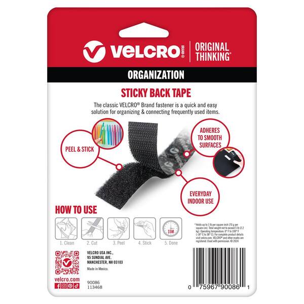 Sticky Velcro Strips VELCRO Brand - Sew On Fabric Tape - Cut-to-Length ...