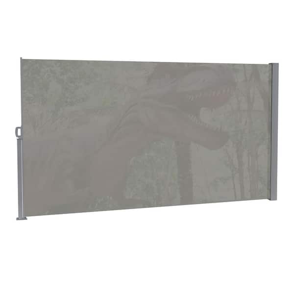 Retractable Side Awning 71 in. H x 138 in. W Patio Sunshine Screen ...