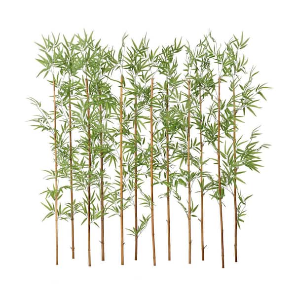 DR.Planzen 6 ft. Artificial Bamboo Tree 12 Pack Fake Plant with Silk ...