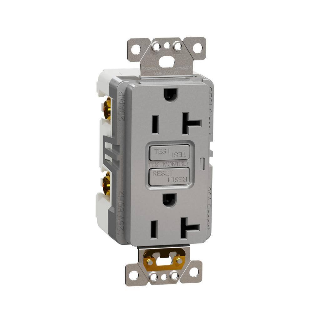 Square D X Series 20 Amp 125-Volt Tamper Resistant Indoor GFCI Duplex ...