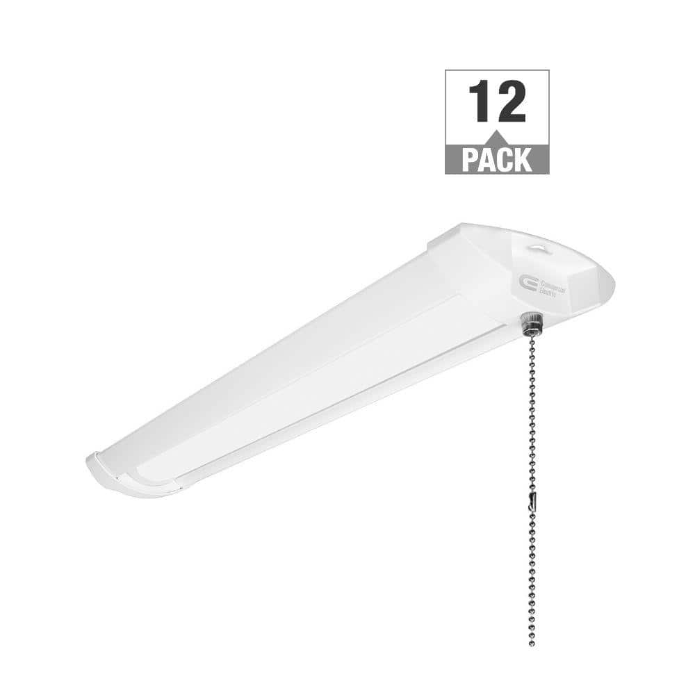 Commercial Electric 12-Pack 2 ft. 2000 Lumens Closet Light with Pull ...