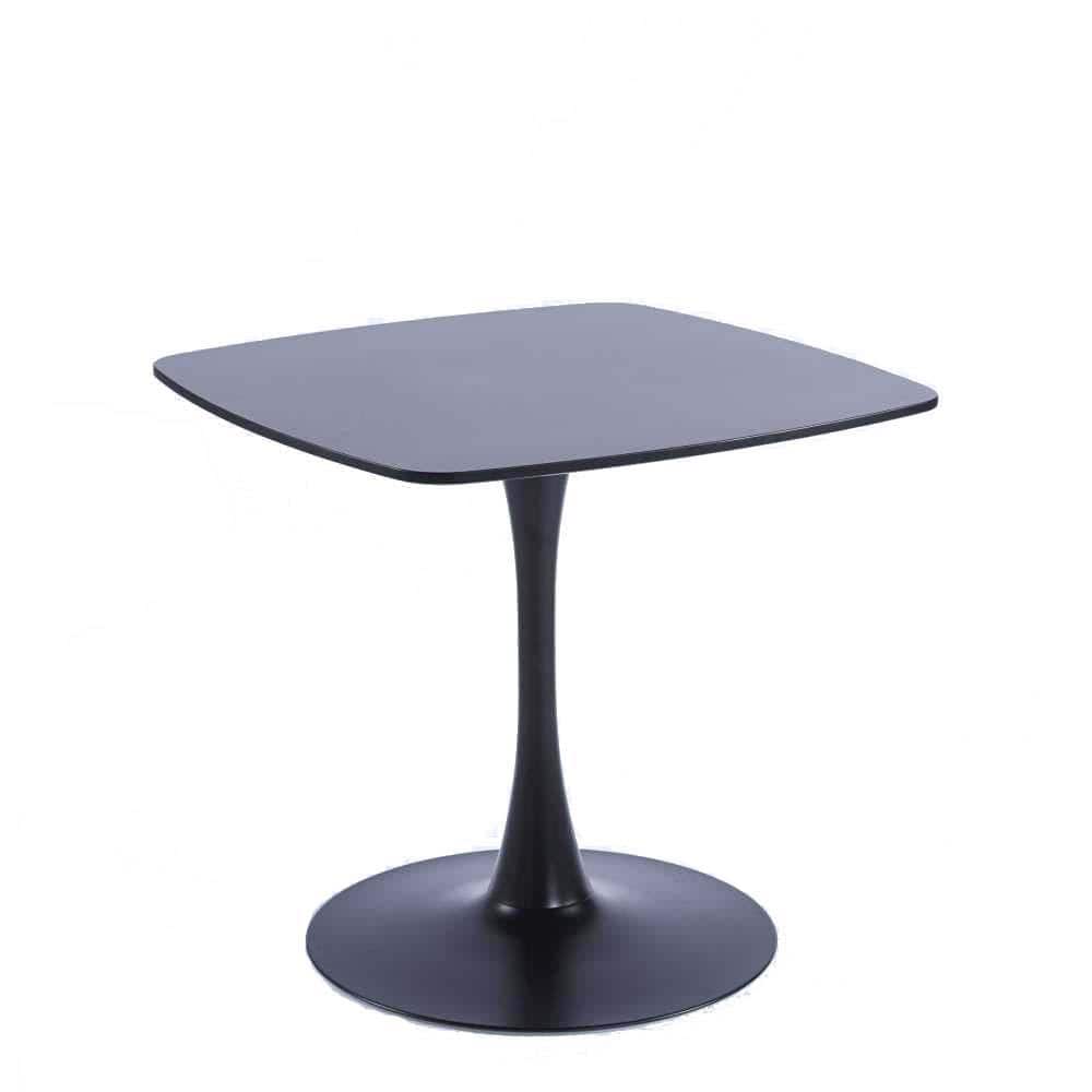 wetiny 32 in. Square Black Special Big Dining Table, MDF Dining Table ...